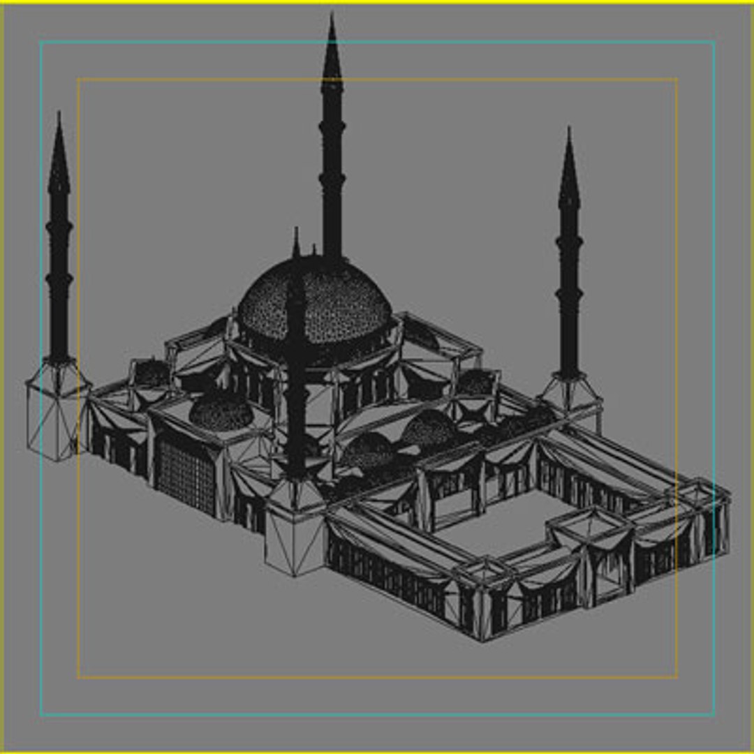 3d Model Of Mosque Islam Muslims