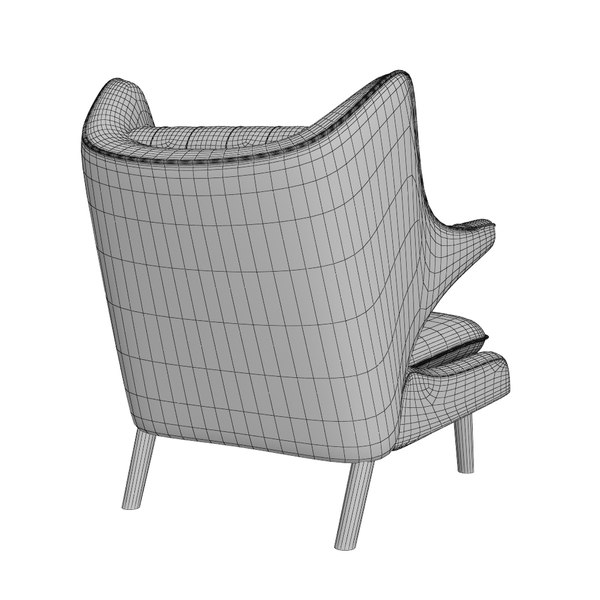 3d papa bear chair model
