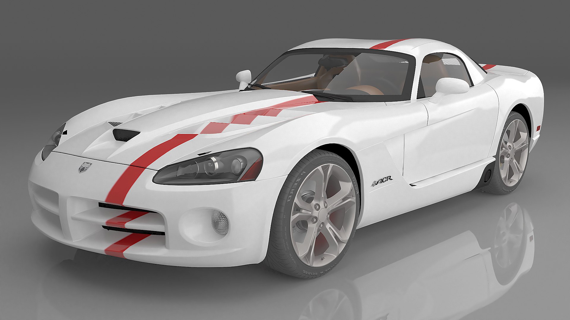 2008 Dodge Viper SRT10 ACR 3D Model - TurboSquid 2243028