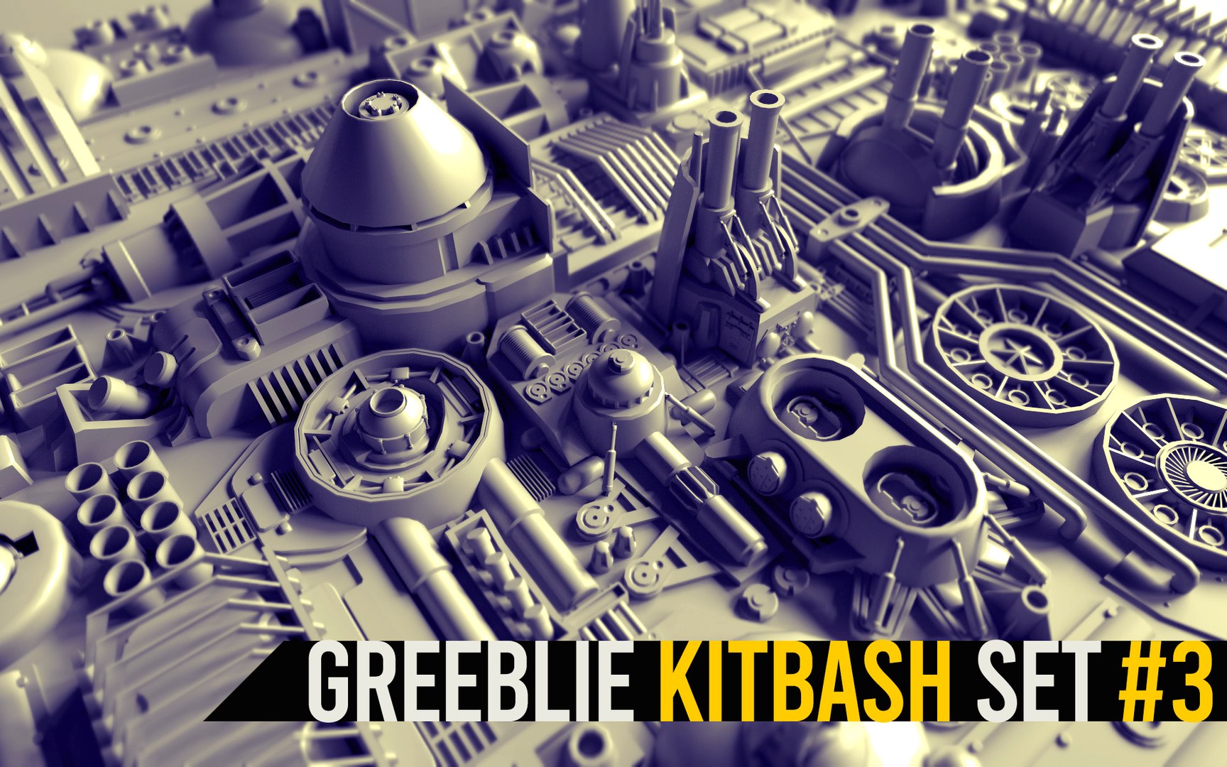 Greeblie Kitbash Set 3D - TurboSquid 1629165