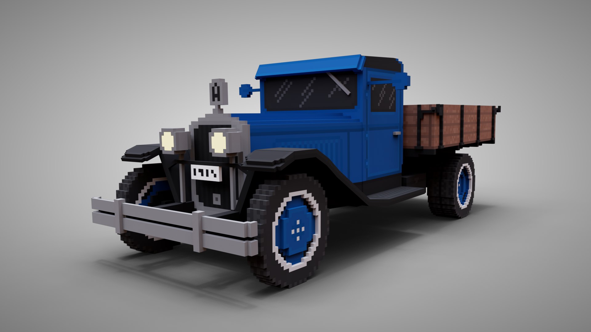 3D Retro Medium Truck Model - TurboSquid 1829141
