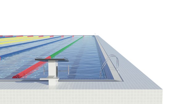 3D Swimming Pool Olympic size model - TurboSquid 1839270
