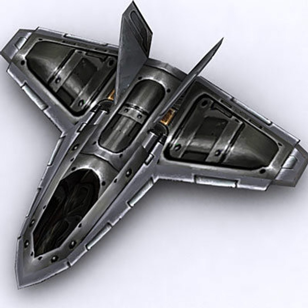 spaceship fighter space 3d model