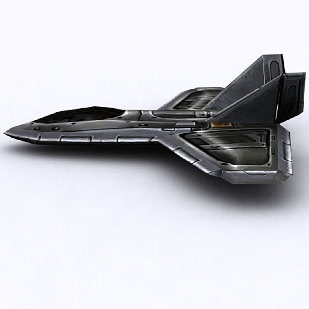 spaceship fighter space 3d model