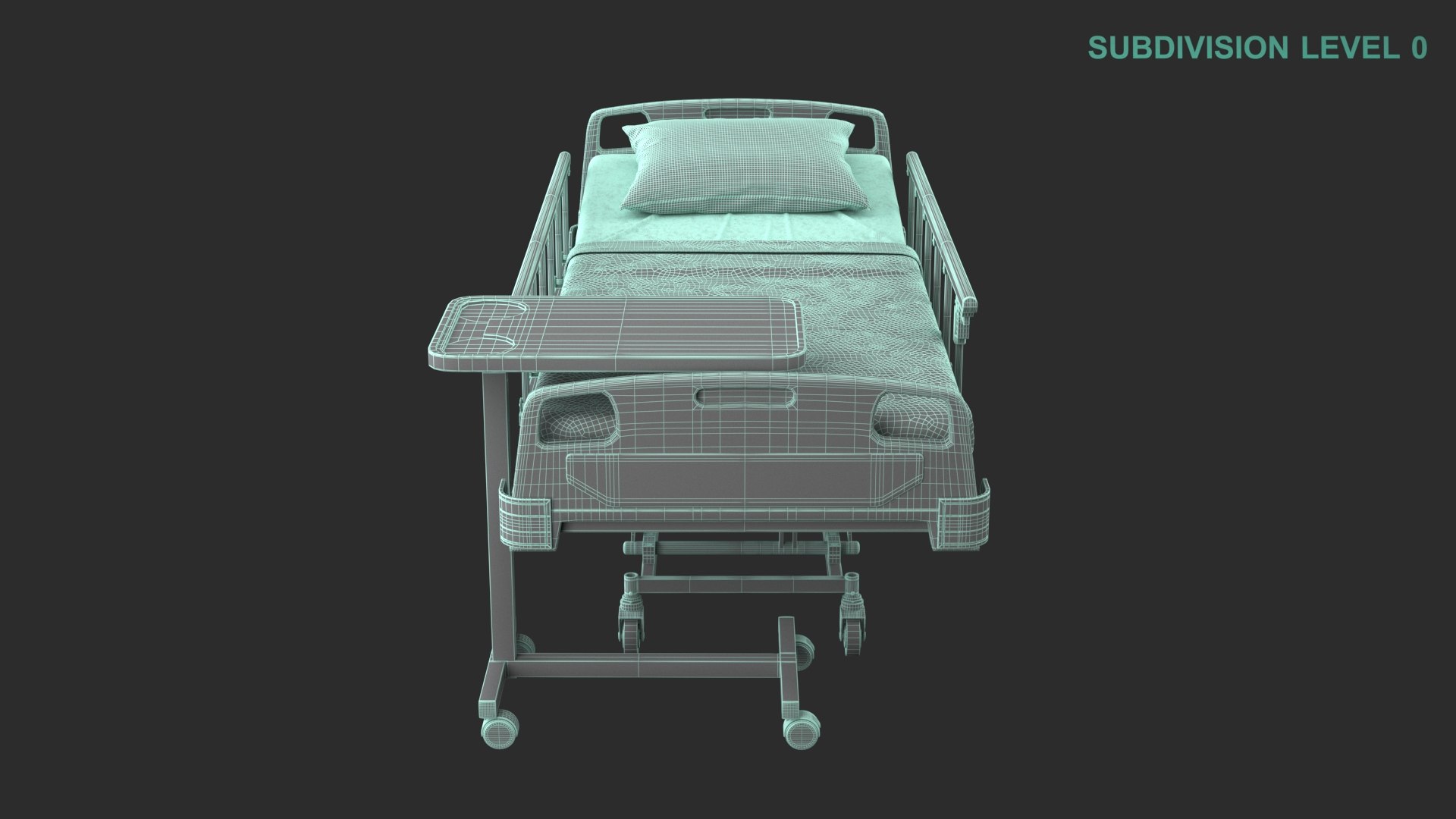 Hospital Bed 3D Model - TurboSquid 2002994