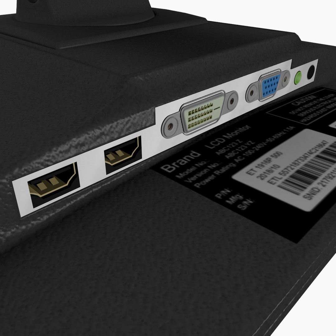 Generic monitor model - TurboSquid 1336434