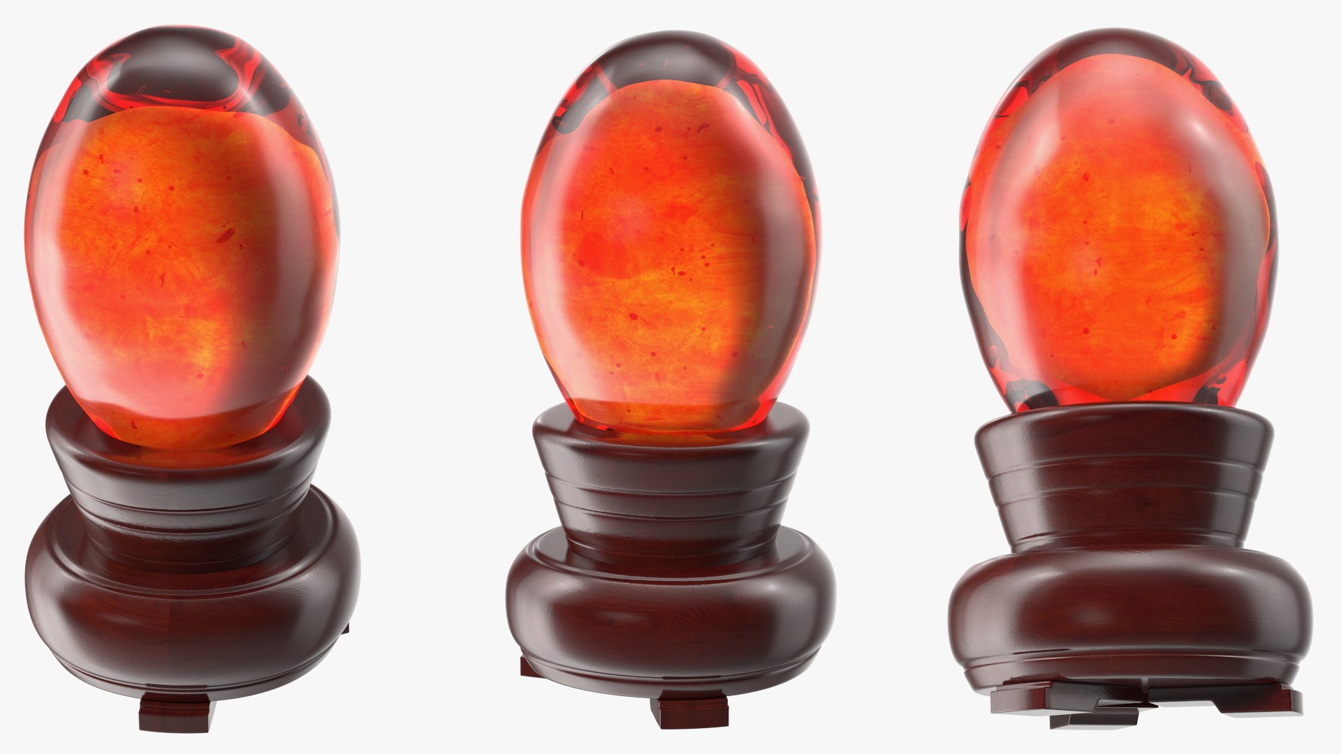 3D Amber Resin With Wooden Stand - TurboSquid 1879491