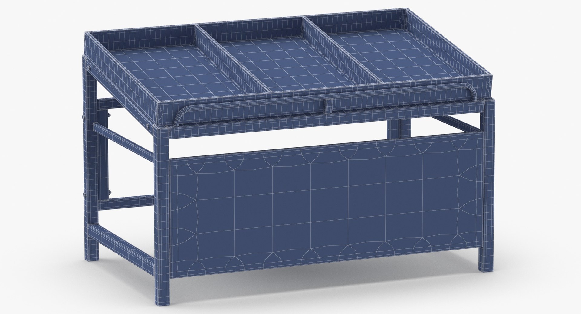 3D Wooden Fruit Veggies Display - TurboSquid 1549497