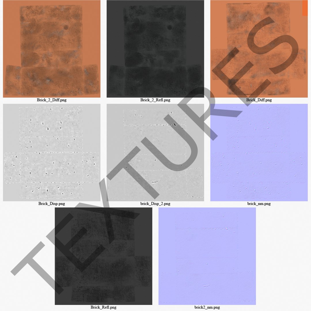 3ds Bricks Materials