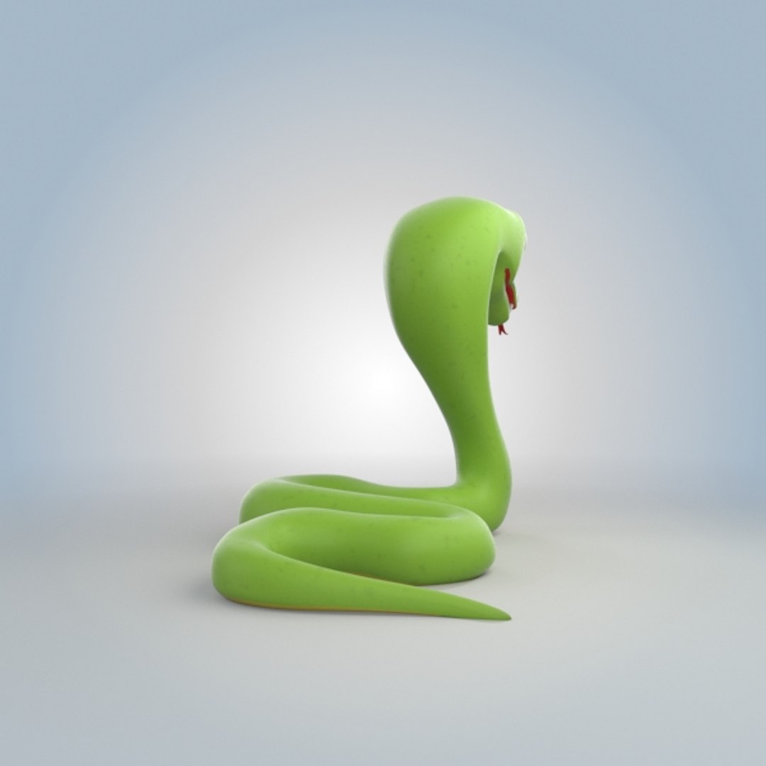3D Model Snake Cartoon - TurboSquid 1567055