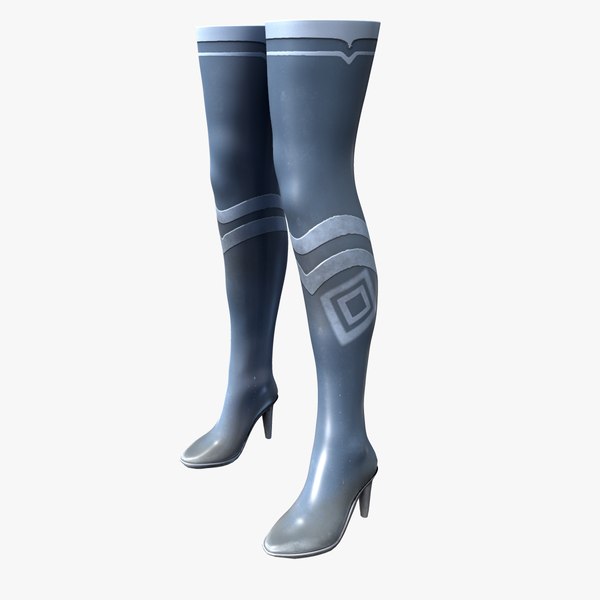 Futuristic Space Tigh Boots model - TurboSquid 1879614