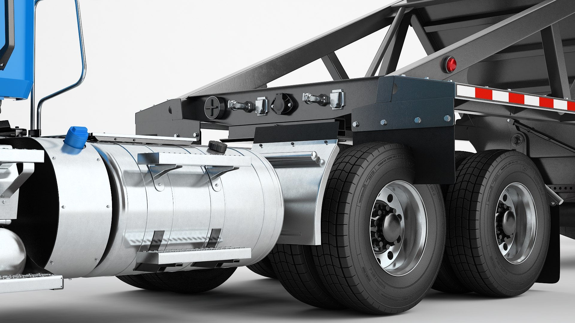 3D Generic Semi Truck Belly Dump Trailer 03 model - TurboSquid 2064452