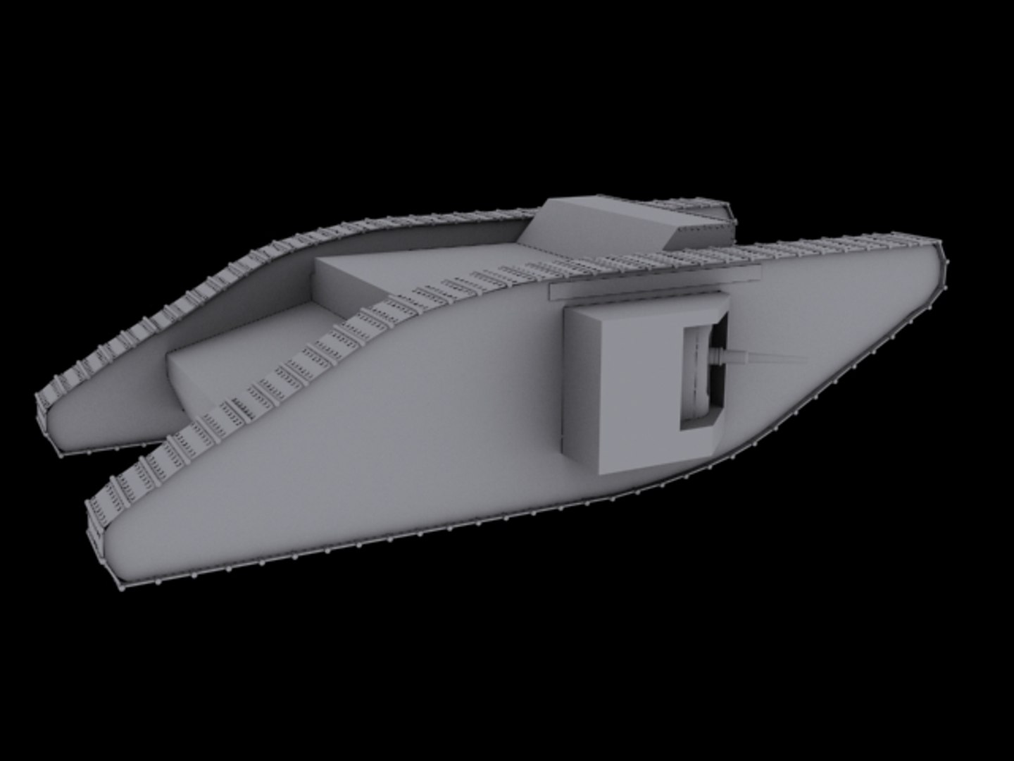 British Mark Iv Tank 3d Model