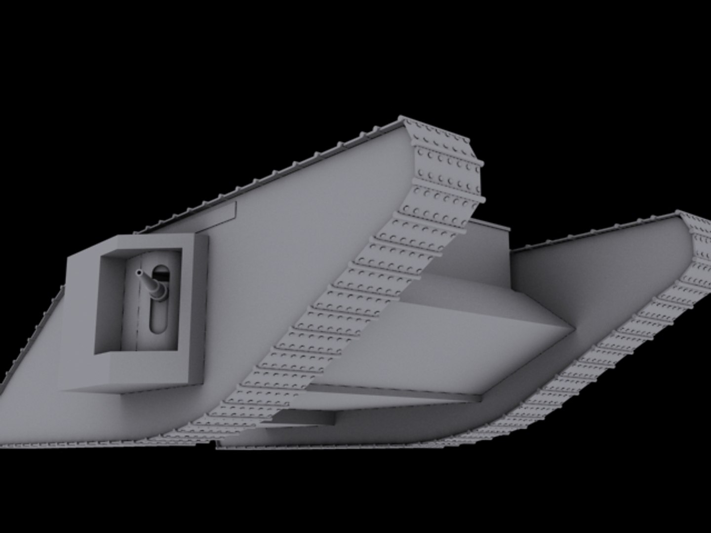 British Mark Iv Tank 3d Model