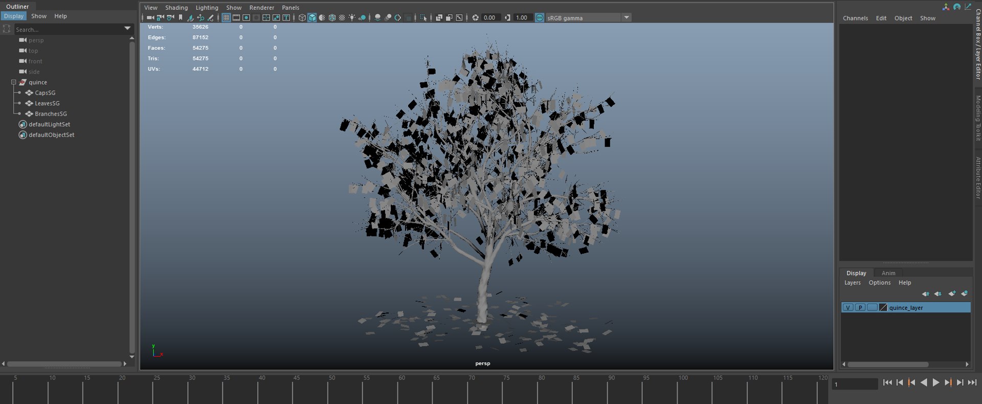 3D Quince Autumn Hight - TurboSquid 1626027