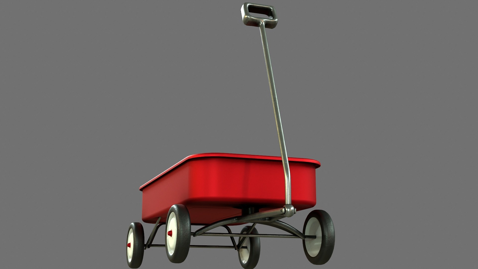 Red Wagon 3D Model - TurboSquid 2032837