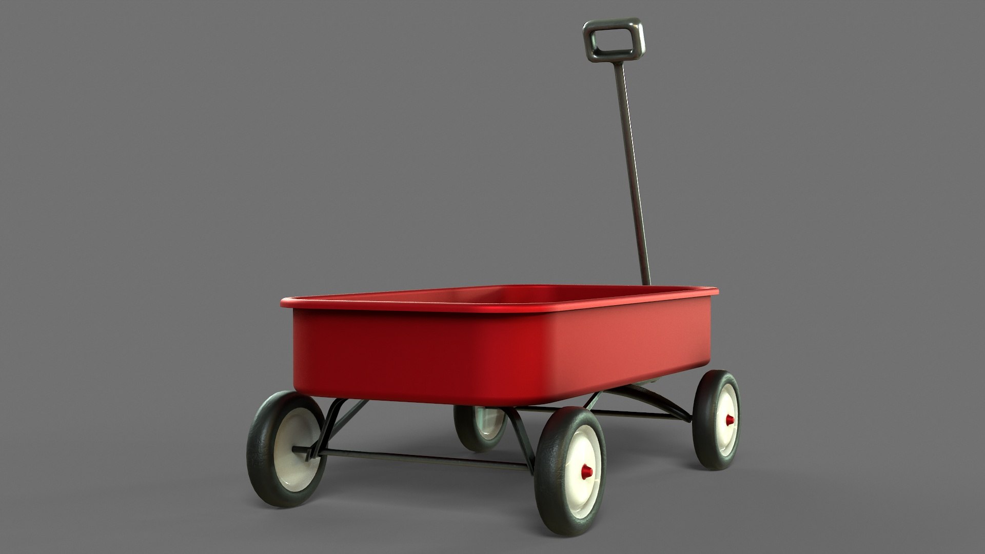 Red Wagon 3D Model - TurboSquid 2032837