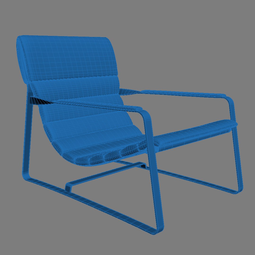 Minotti Hopper Loungechair 3d Model