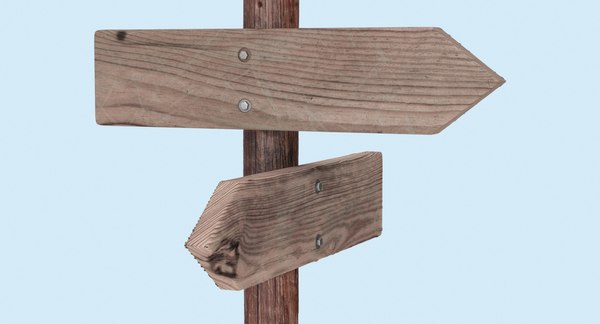 3d trail sign model