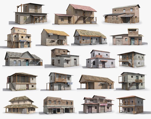 3d model wooden house
