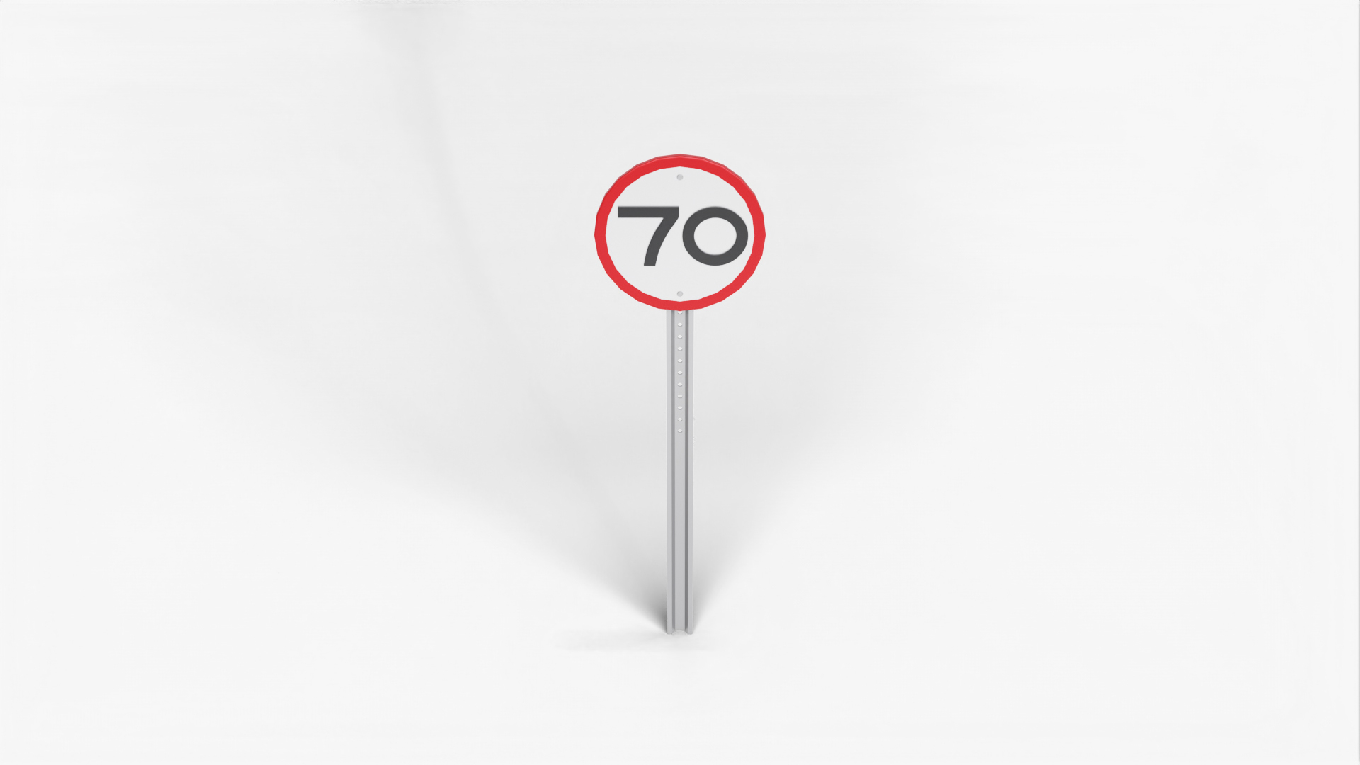 Speed Limit Road Sign 70 3D Model - TurboSquid 2217140