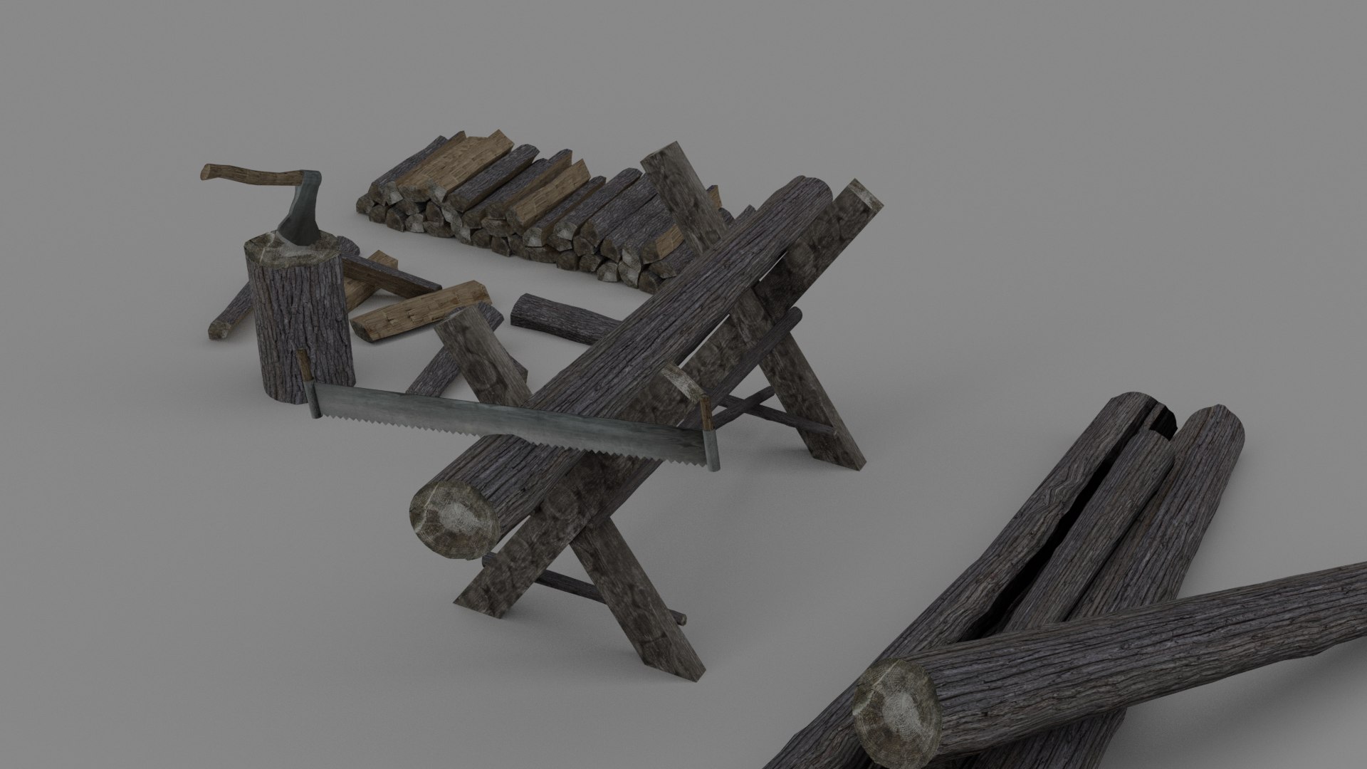 3D Complete Wood Harvesting - TurboSquid 1614147