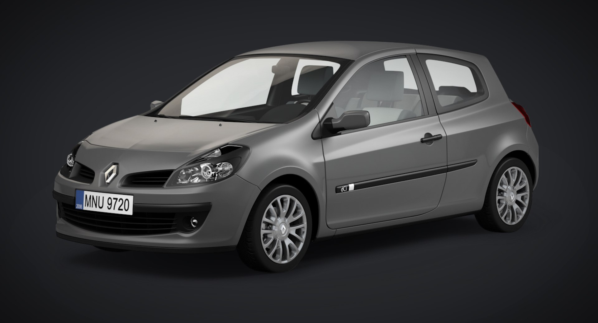 3d c4d 2006 renault clio iii
