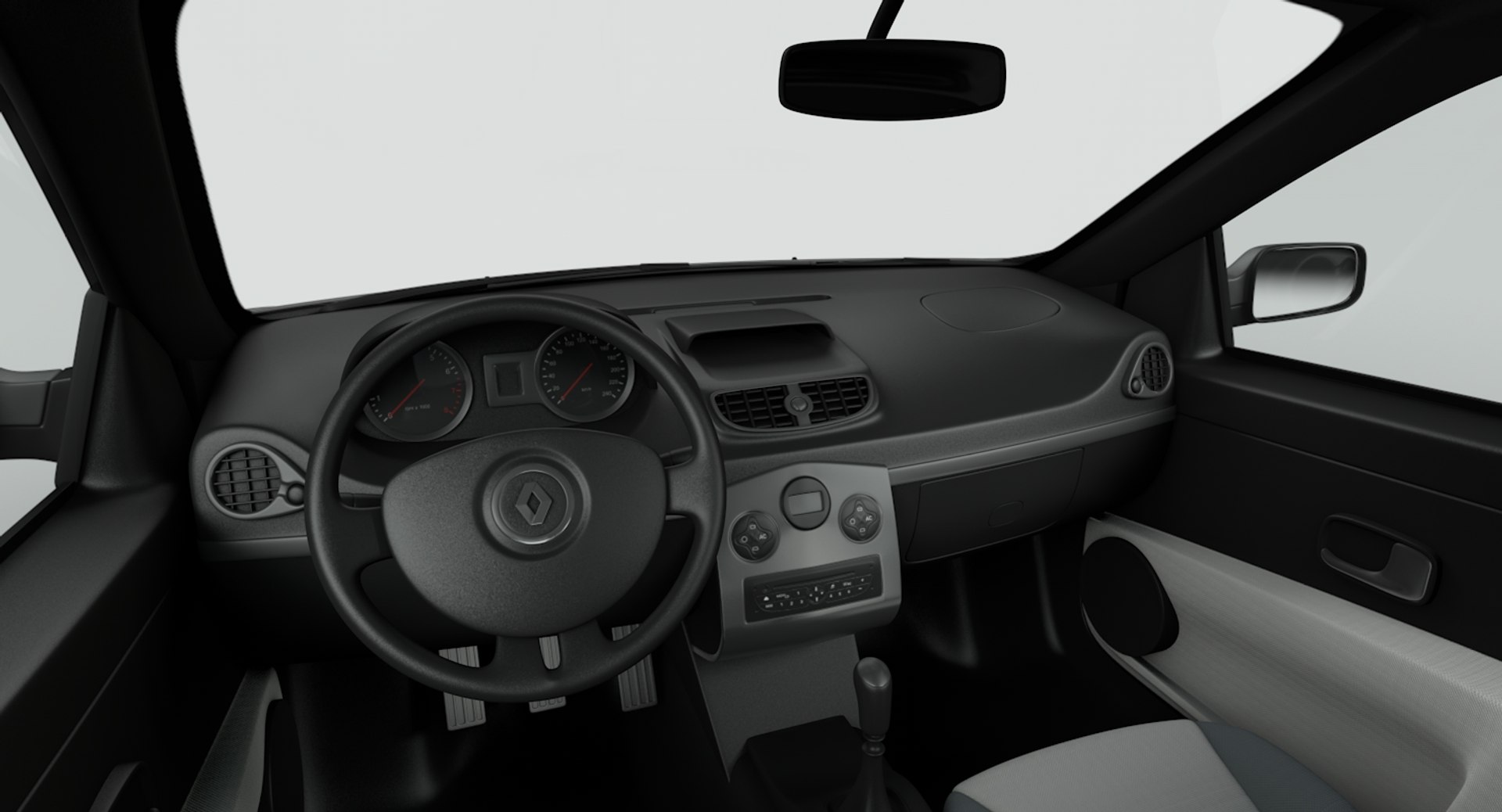 3d c4d 2006 renault clio iii
