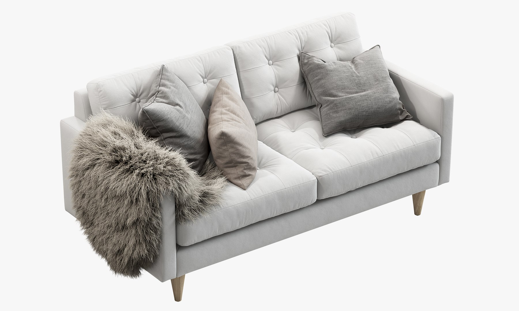 Joybird Elliot Loveseat Sofa 2 3D Model - TurboSquid 2352997