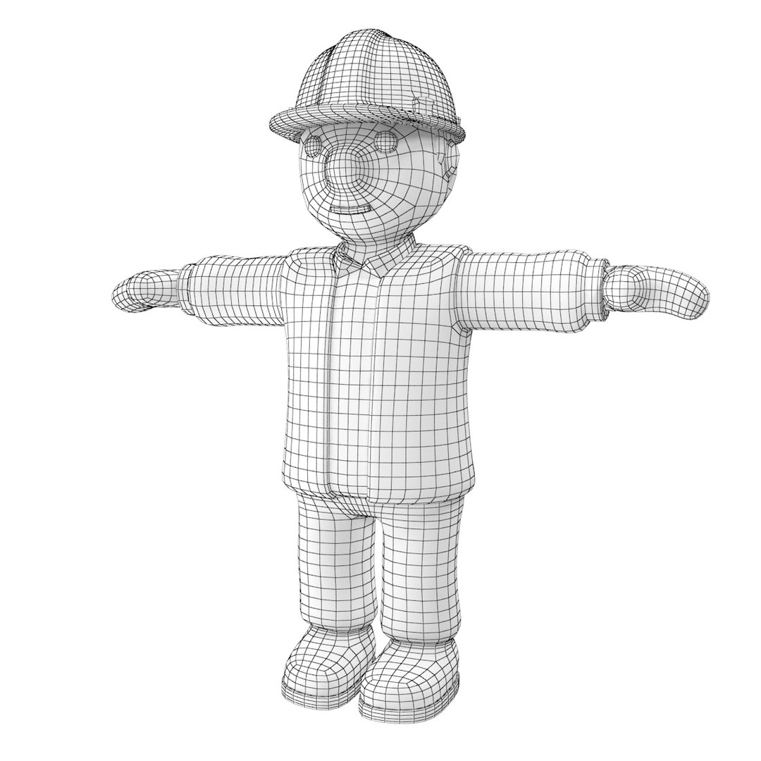 3D Worker Puppet - TurboSquid 1492412