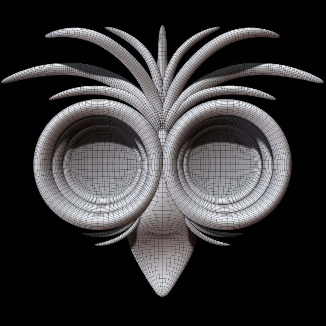 Owl Mask Model - TurboSquid 1550872