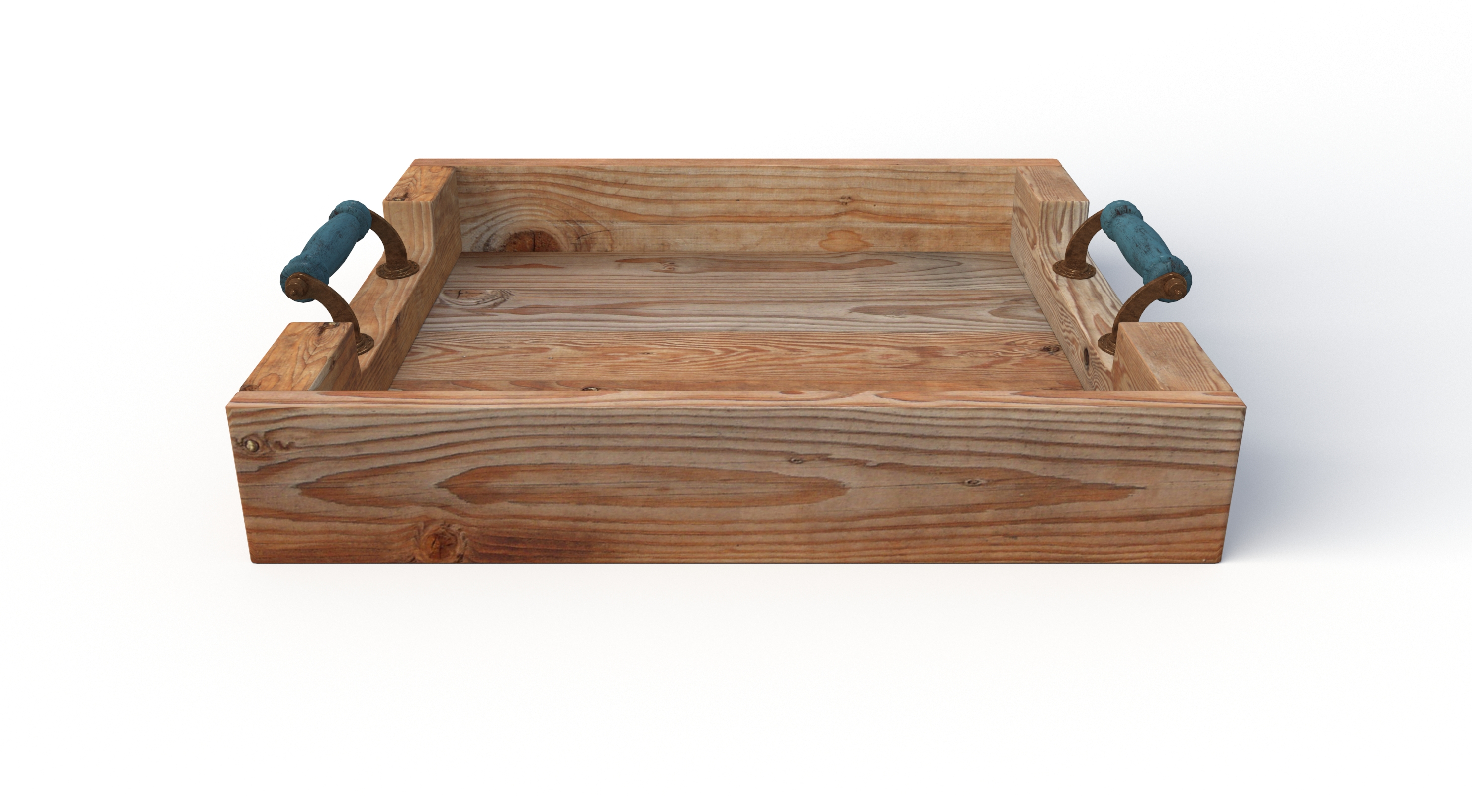 3D realistic wooden tray model - TurboSquid 1390361