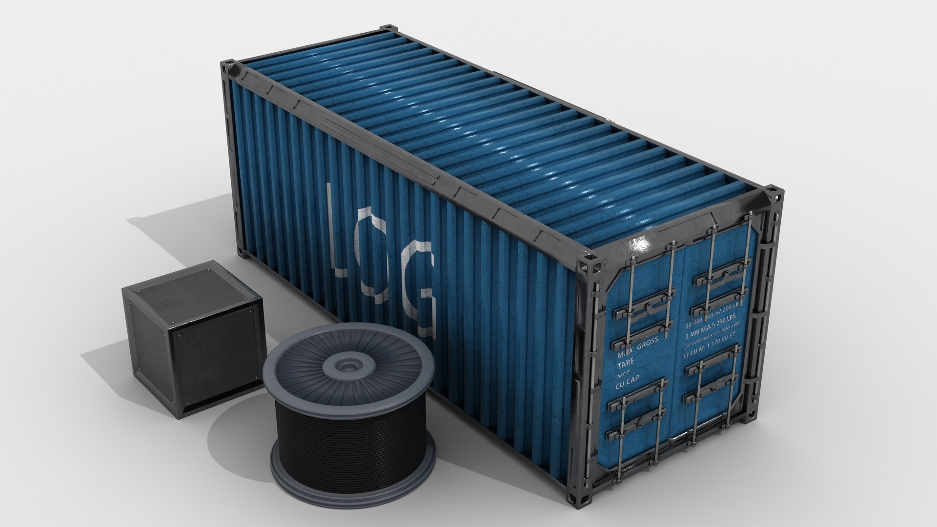 TEU Container 3D - TurboSquid 2283966