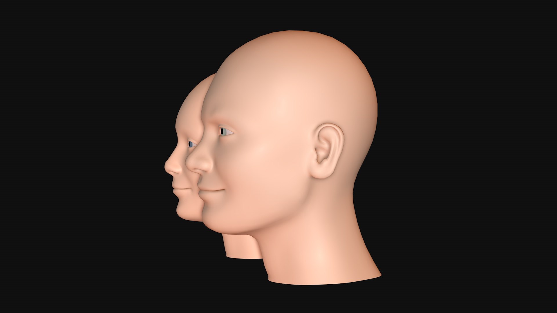 3D Male And Female Head - TurboSquid 2329958