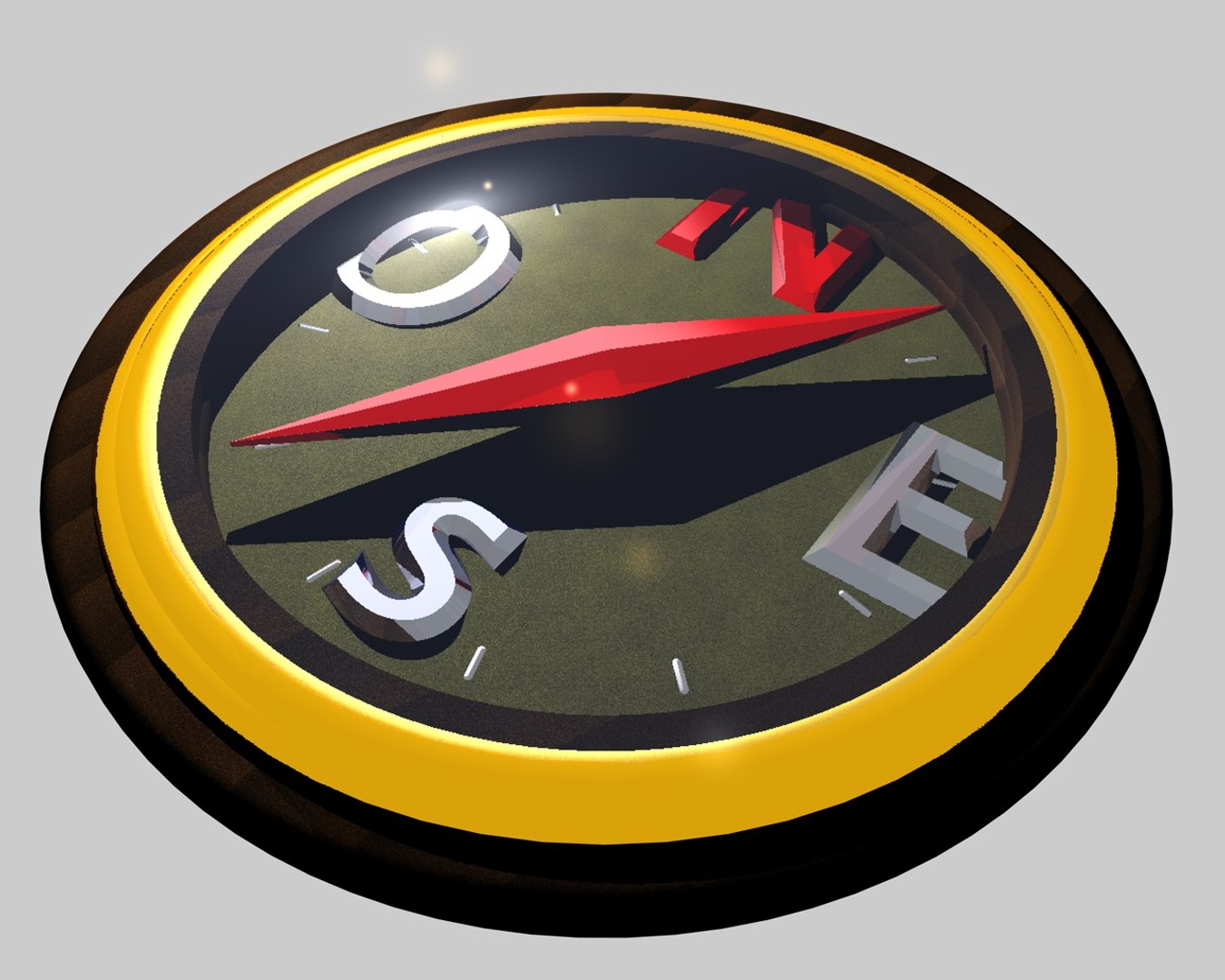 Compass travel adventure 3D model - TurboSquid 1346744