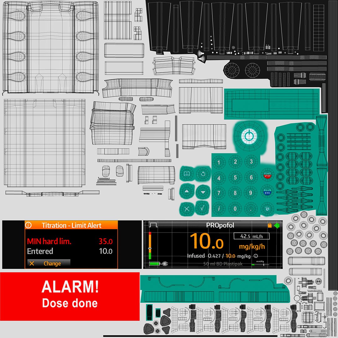 3D ICU Infusion Pump Model - TurboSquid 2124488