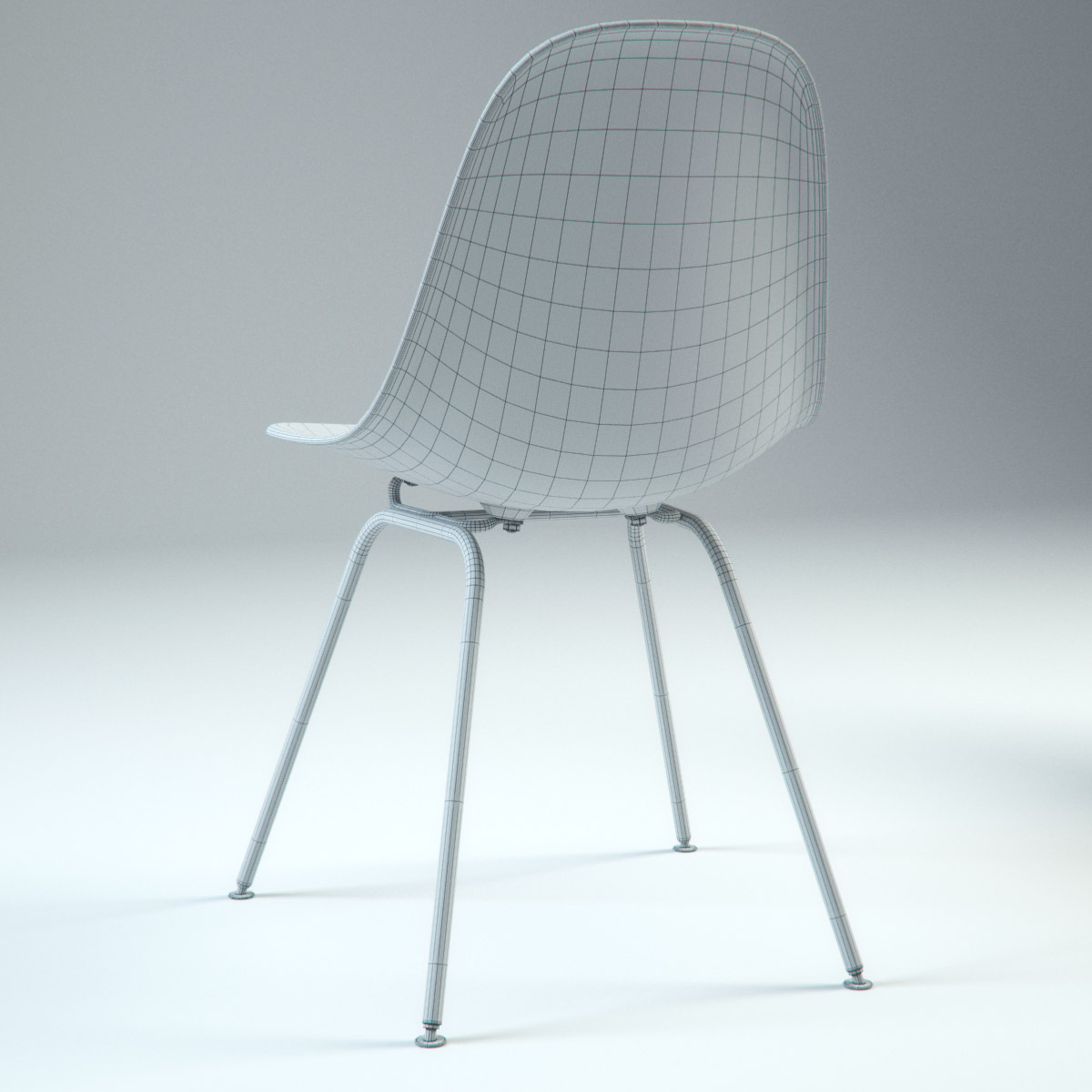 3d charles eames plastic chair model