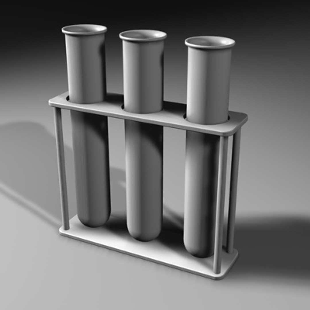 3dsmax Test Tubes Rack