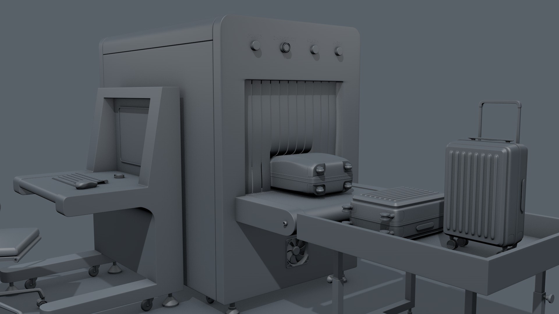 3D X-Ray Machine Security Scanner - TurboSquid 2386974