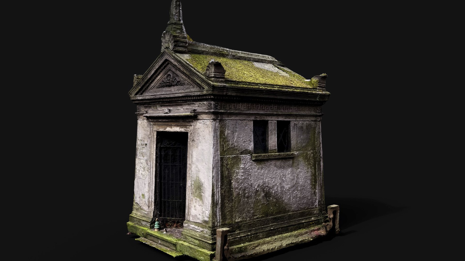 Graveyard Architecture Thomb Moss Photogrammetry 3D Model - TurboSquid ...