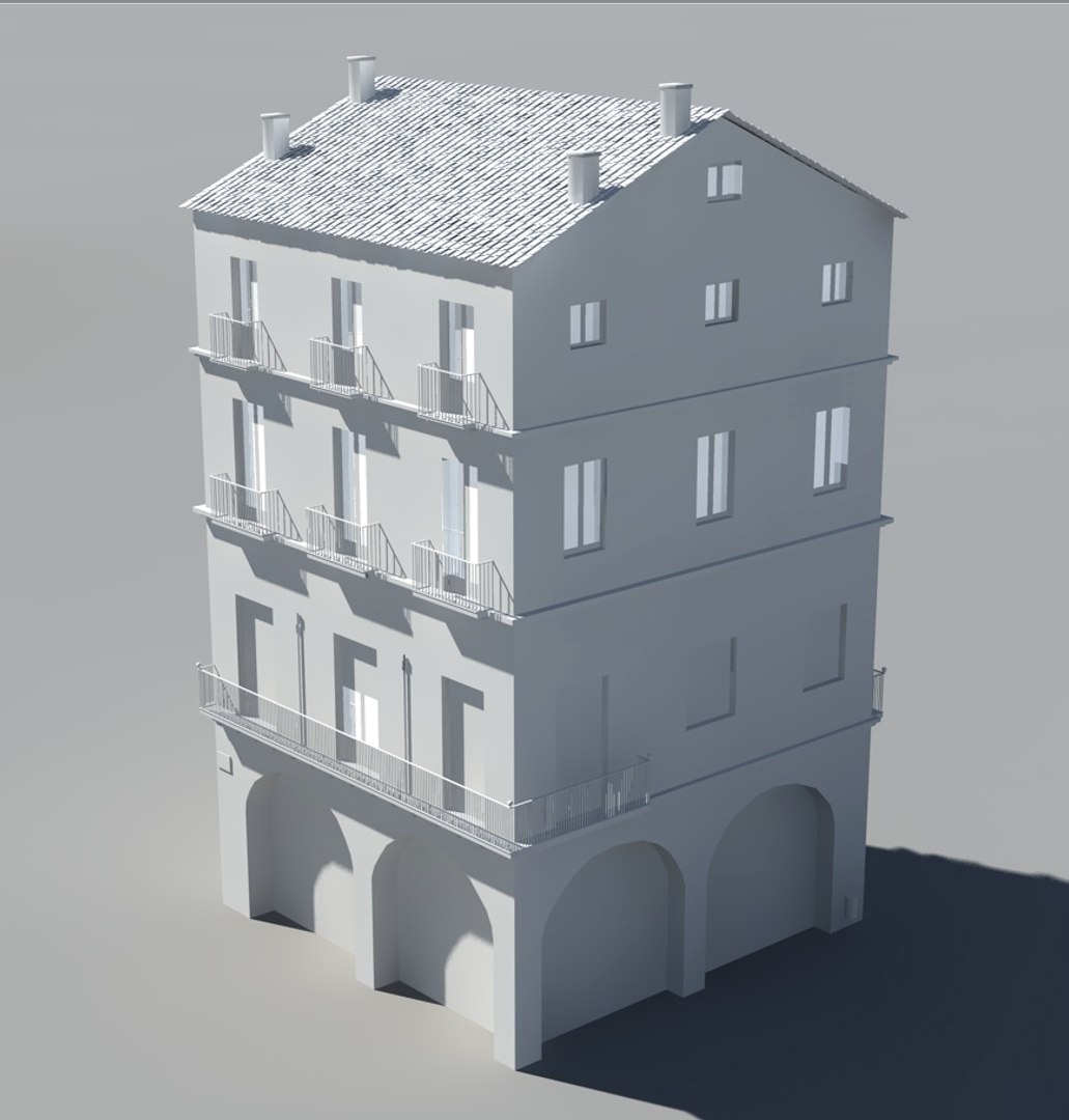 3d Model Tuscan House