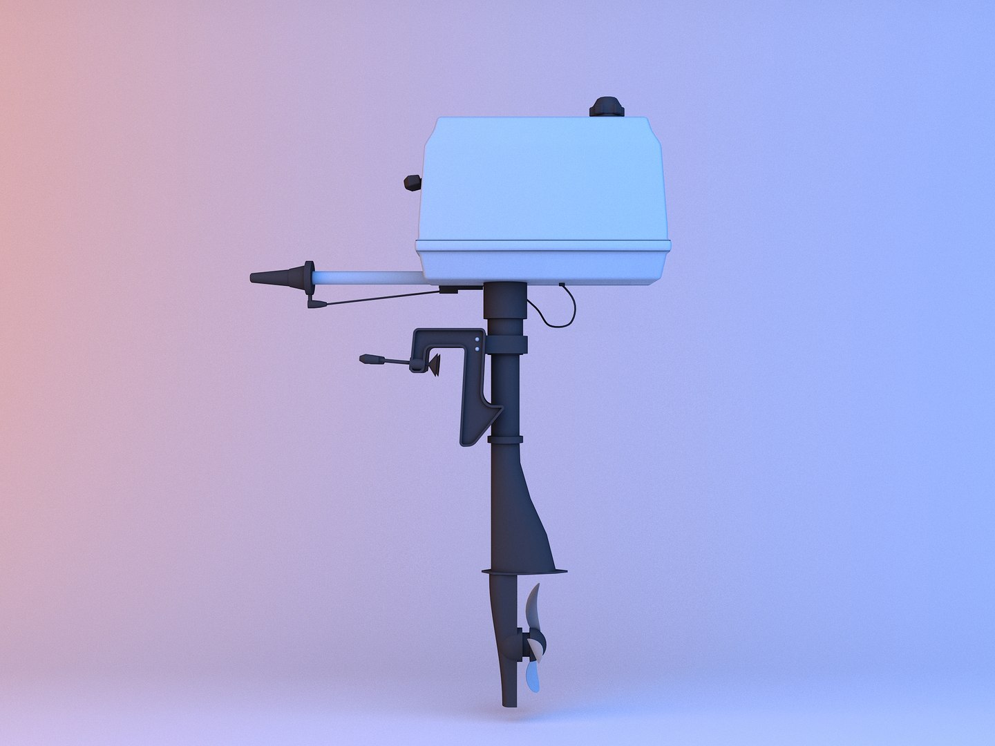 Boat Engine Motor 3D Model - TurboSquid 1734906