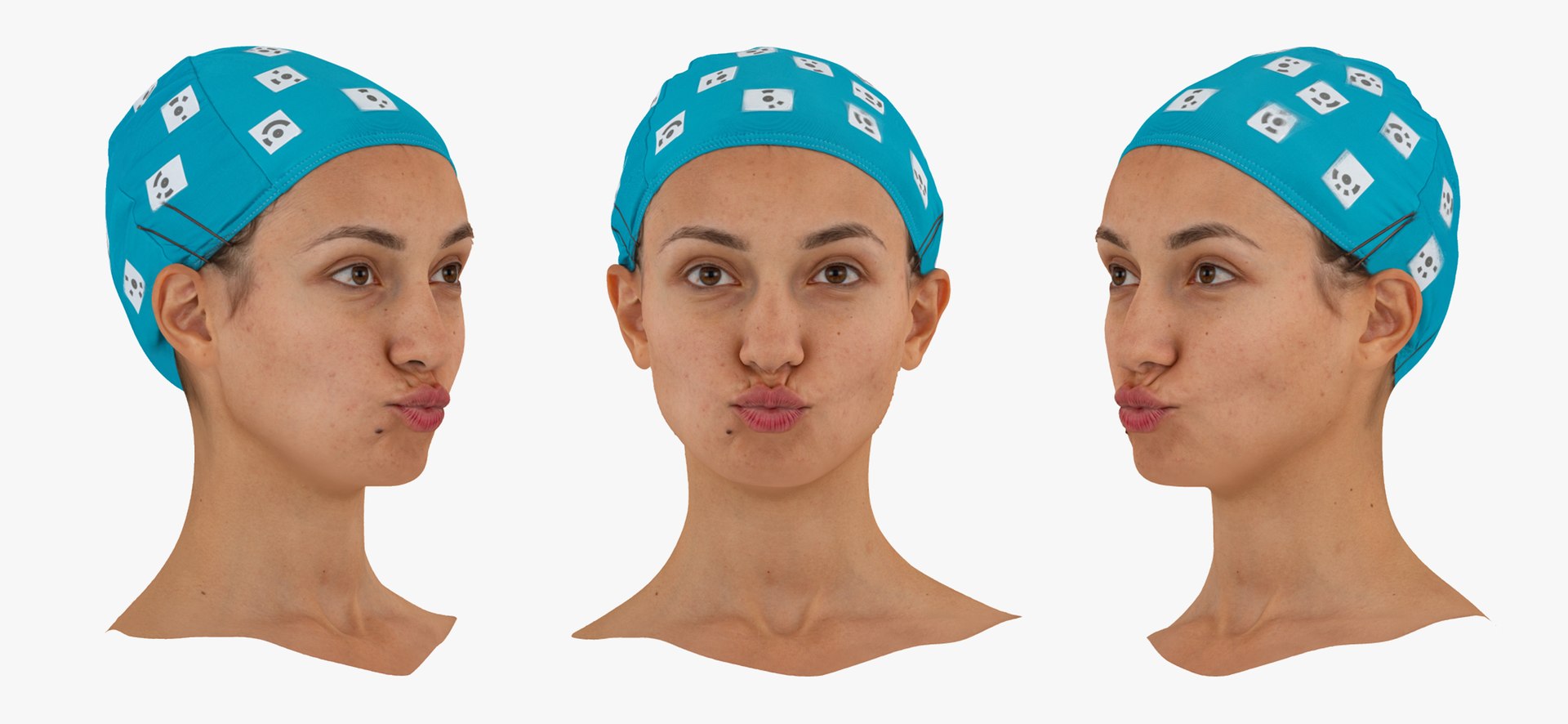 Joy Human Head Lip Pucker AU18 Clean Scan 3D - TurboSquid 1718924