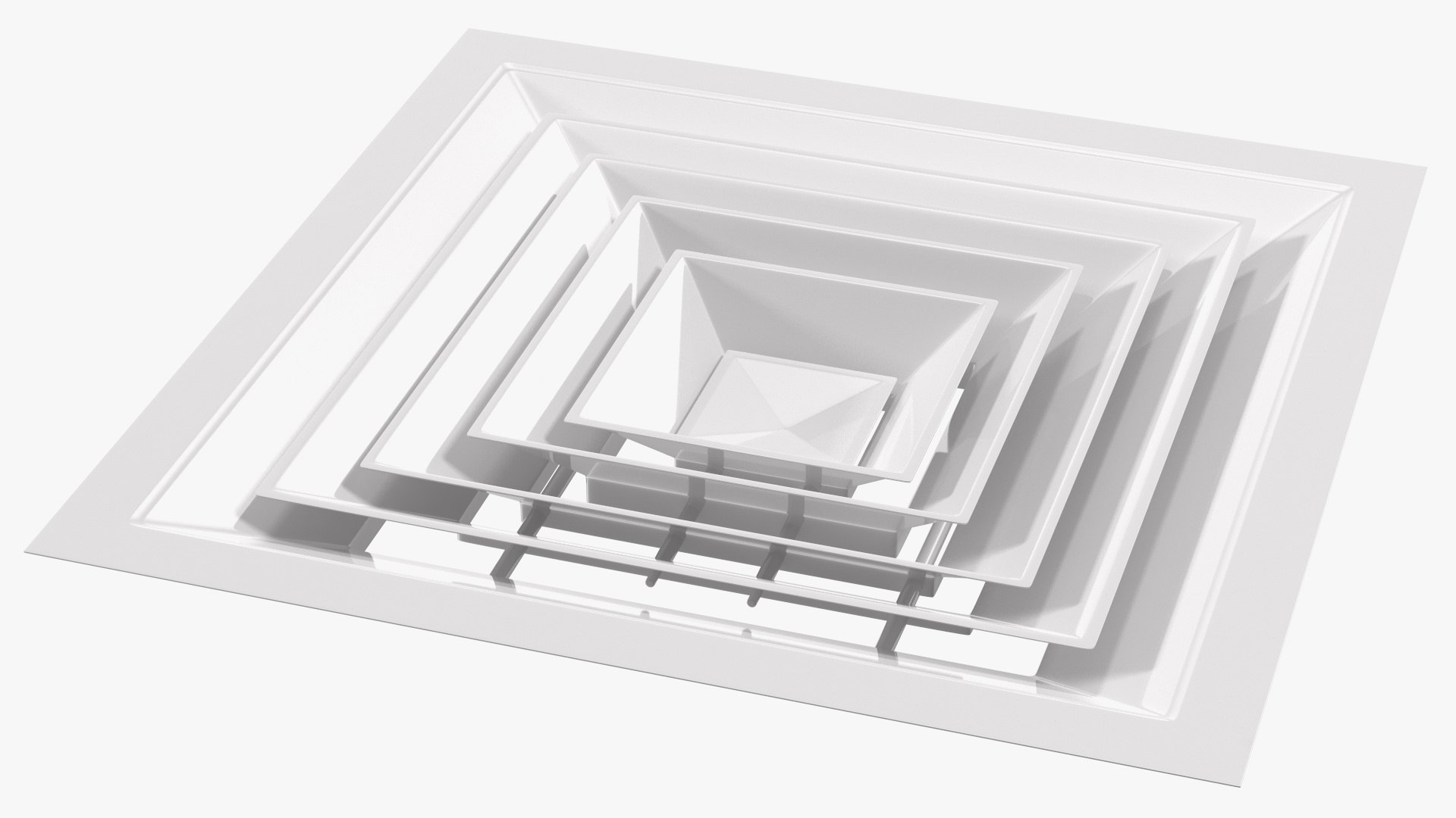 3D Air Vent Diffuser Square - TurboSquid 1962215
