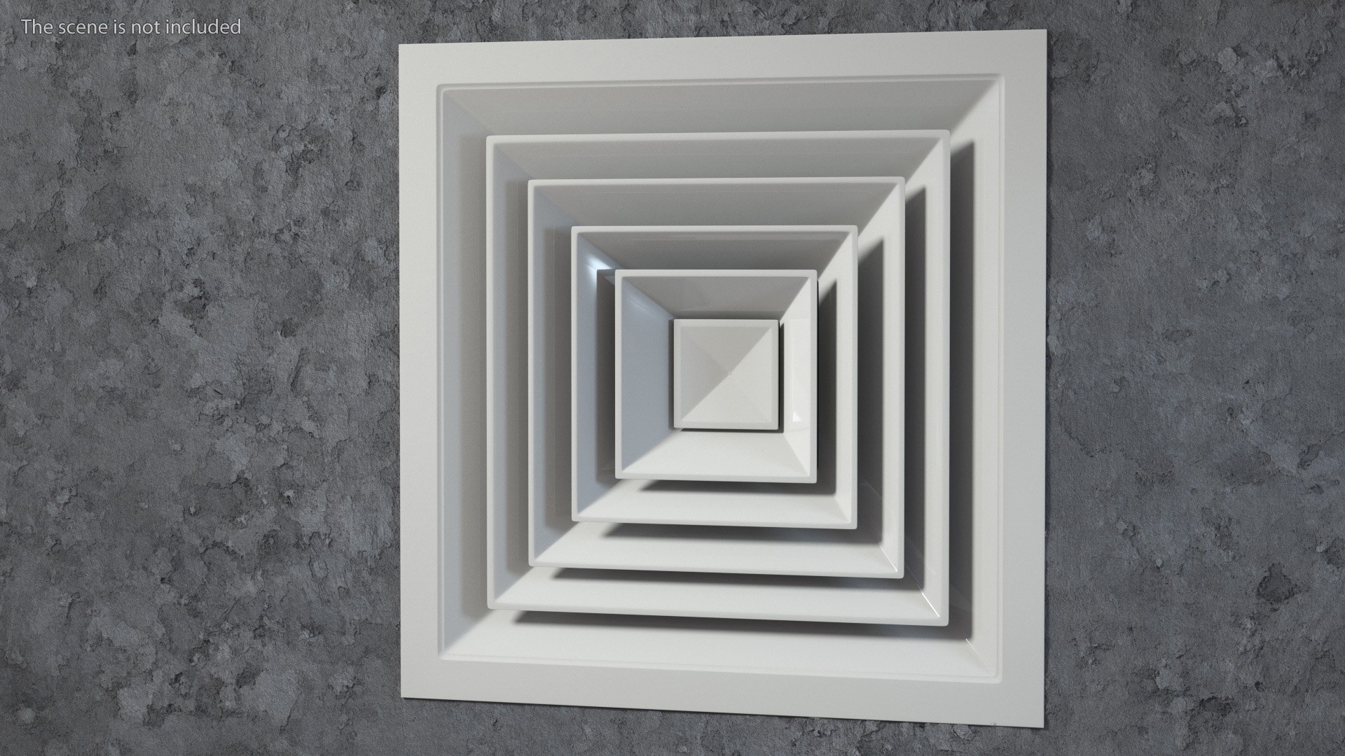 3D Air Vent Diffuser Square - TurboSquid 1962215