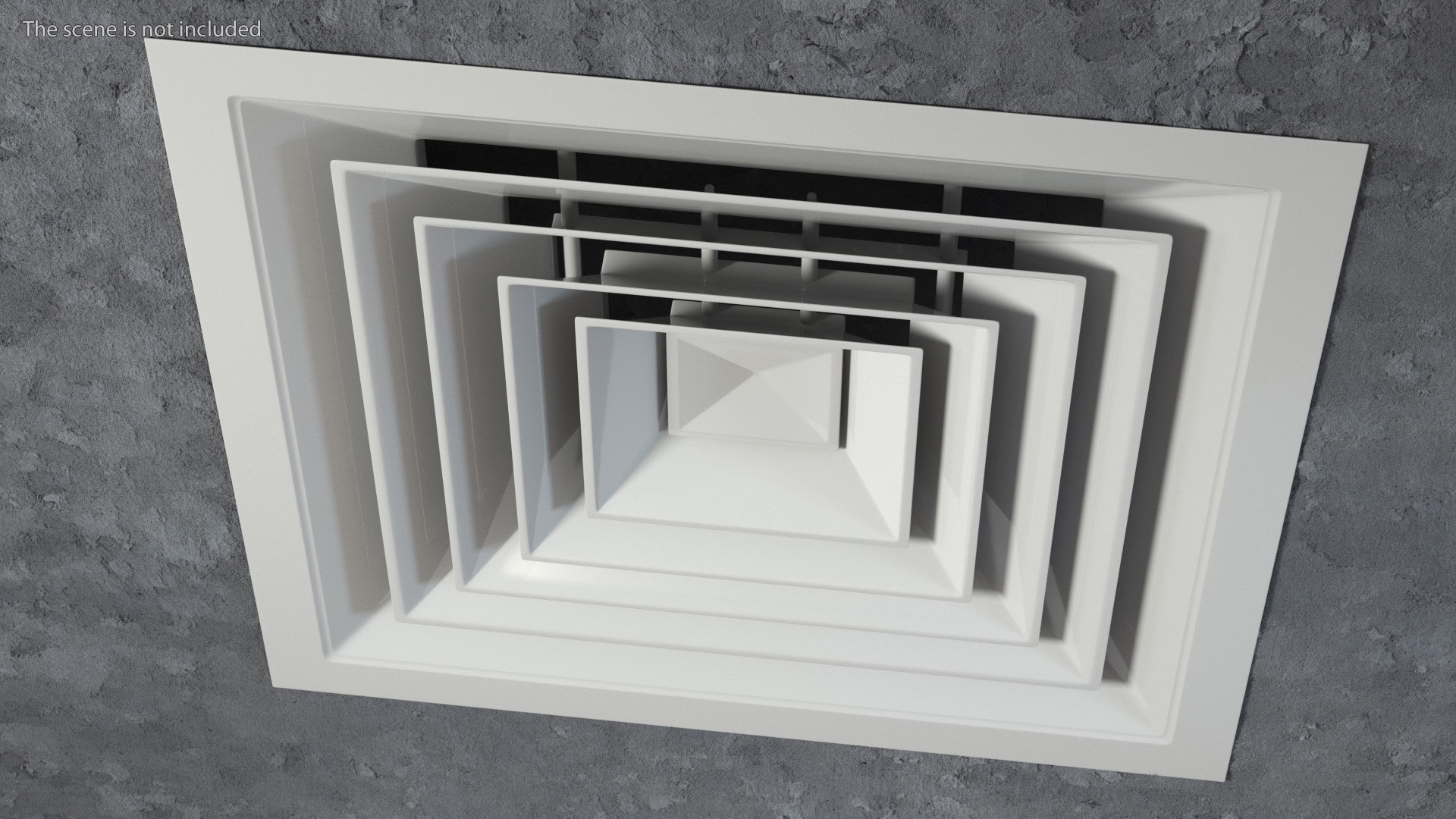 3D Air Vent Diffuser Square - TurboSquid 1962215