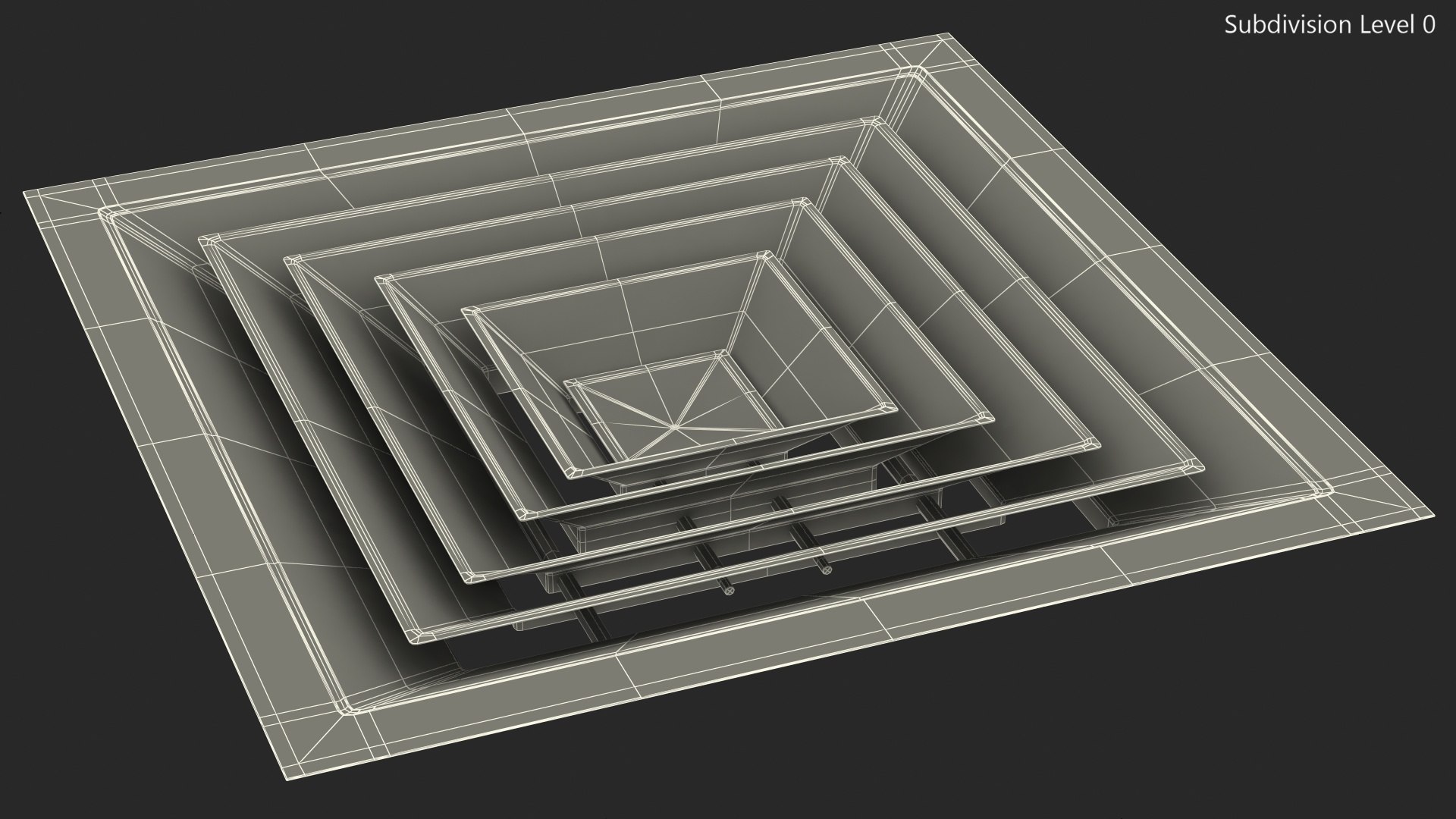 3D Air Vent Diffuser Square - TurboSquid 1962215