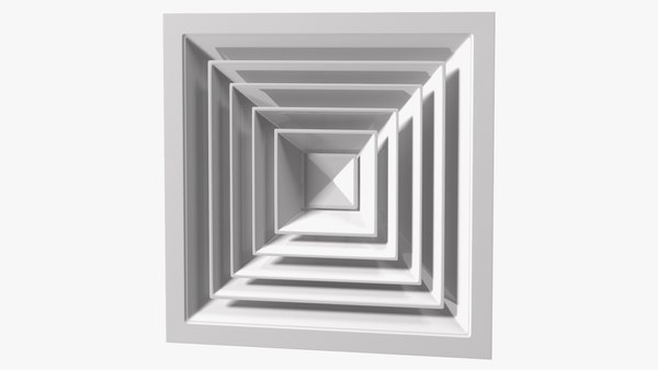3D Air Vent Diffuser Square - TurboSquid 1962215