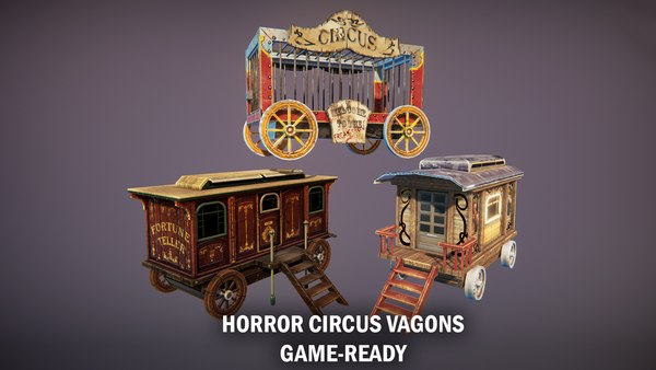 circus cart 3d model