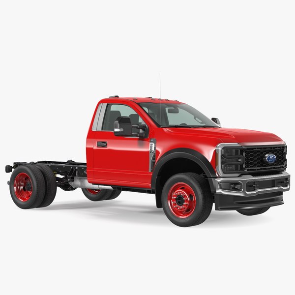 modelo 3d 2023 Ford Super Duty F550 Red - TurboSquid 2088999